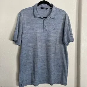 Travis Mathew | Shirts | Travis Mathew Blue With Black Heathering ...